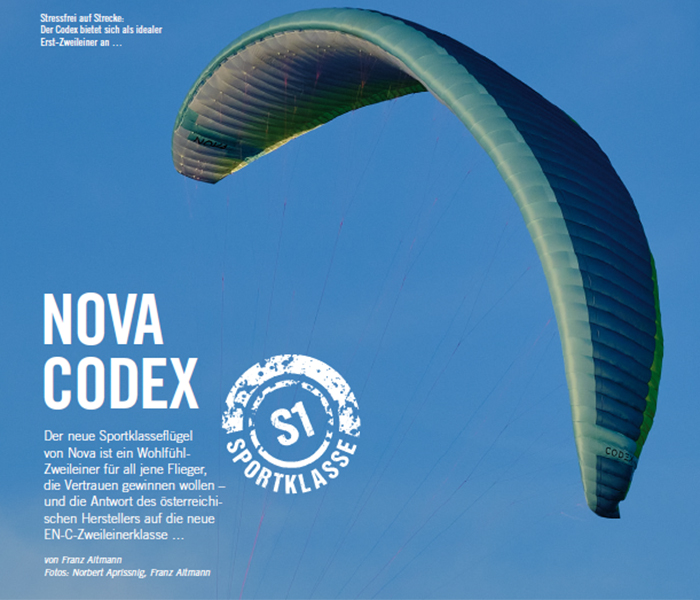 NOVA Performance Paragliders - CODEX